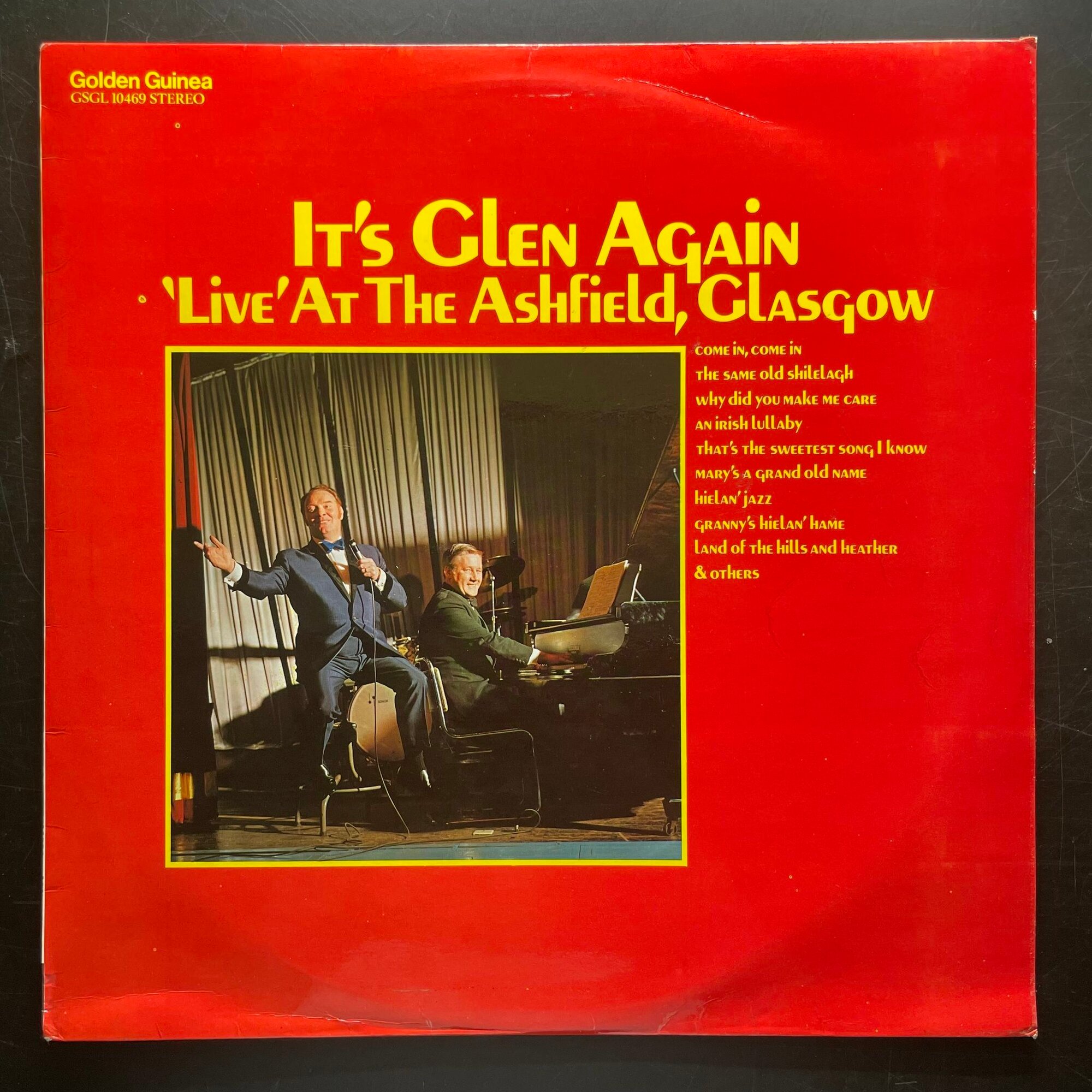 Виниловая пластинка Glen Daly - Live At The Ashfield Glasgow (Англия 1970г.)