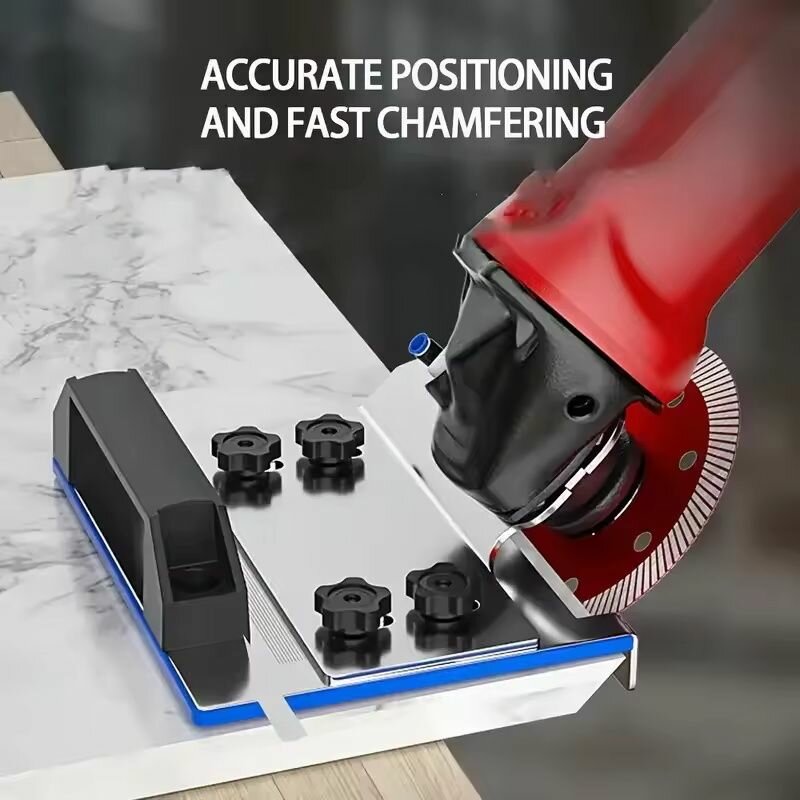 Заусовщик для плитки под 45 градусов на болгарку 100, инструмент для укладки , насадка на УШМ углорез, плиткорез