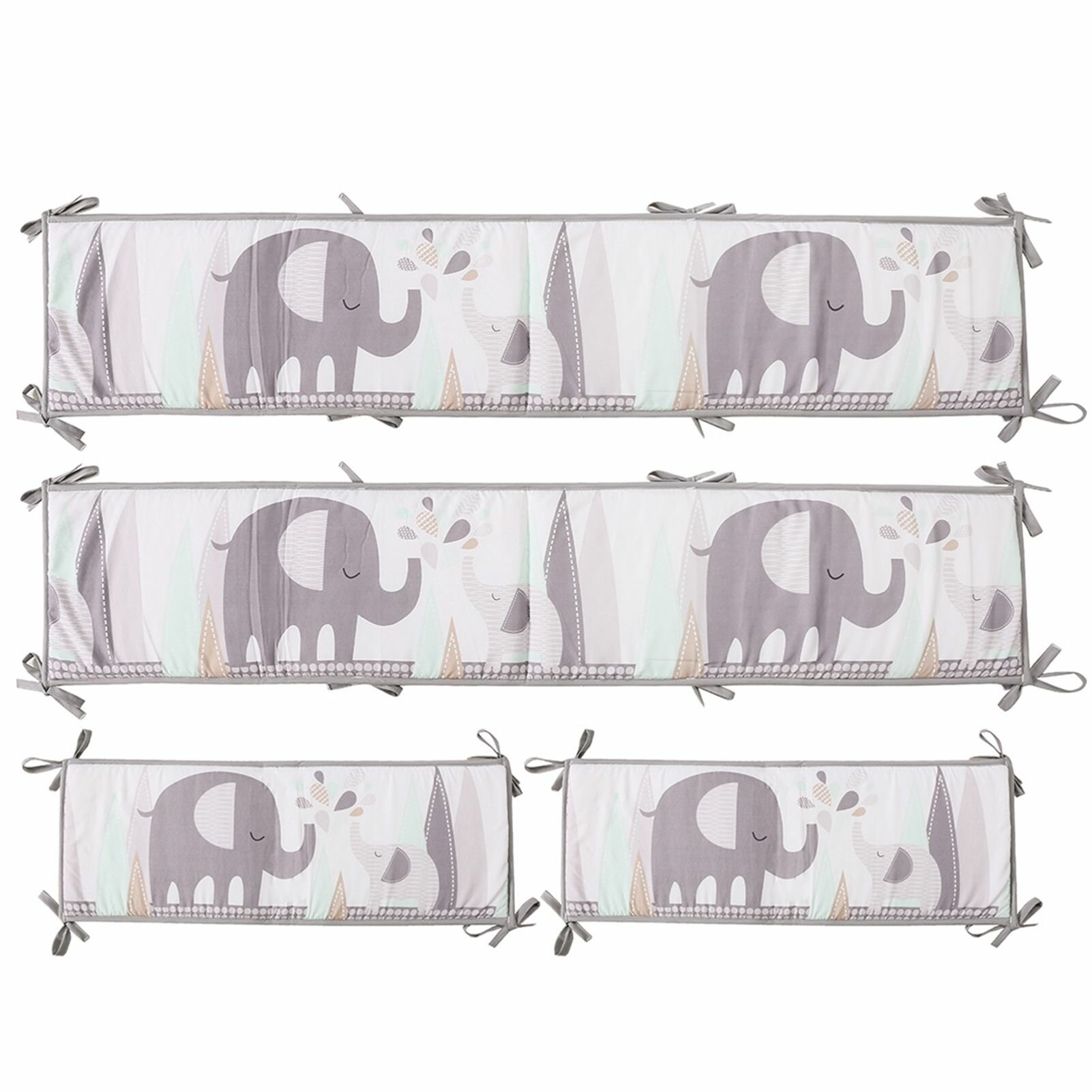 Бампер для детской кроватки с принтом, дышащие подушечки, простой в установке усилитель мальчиков