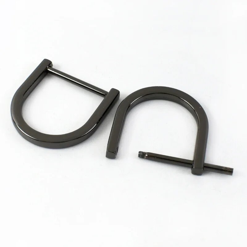 4/10 шт. съемное D-образное кольцо металлическая сумка пряжки для сумочки ремень сумки цепь застежка крючок винт DIY ручки сумки вешалка Аксессуар H6-3