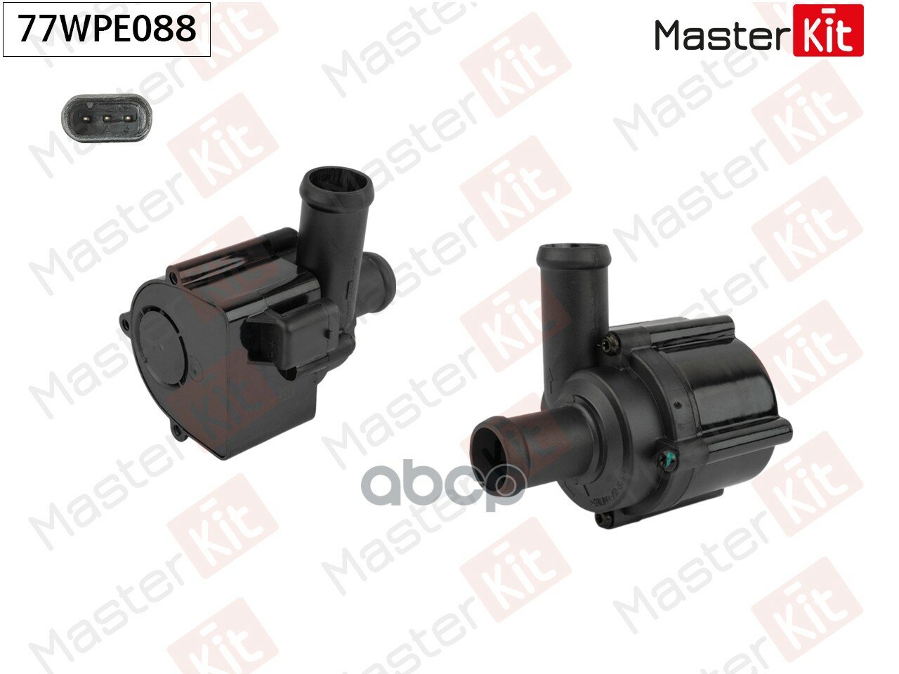 Насос водяной электрический Ford Focus III, Mondeo V -14 MasterKit арт. 77WPE088