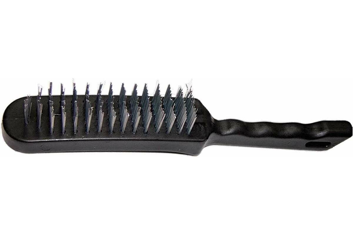 Щетка металлическая с пластмассовой ручкой (5-рядная) SPARTA 748675