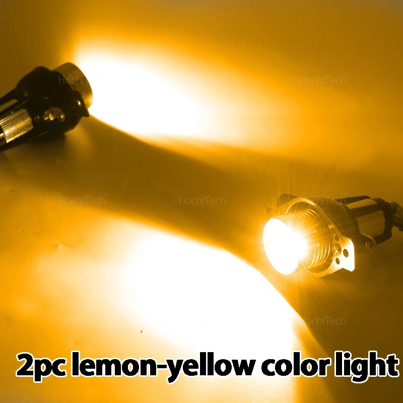 Габаритные лампы Angel Eyes, замена ярких фар для BMW 3 серии 2009-2011 E90 седан 2pcs Lemon-yellow