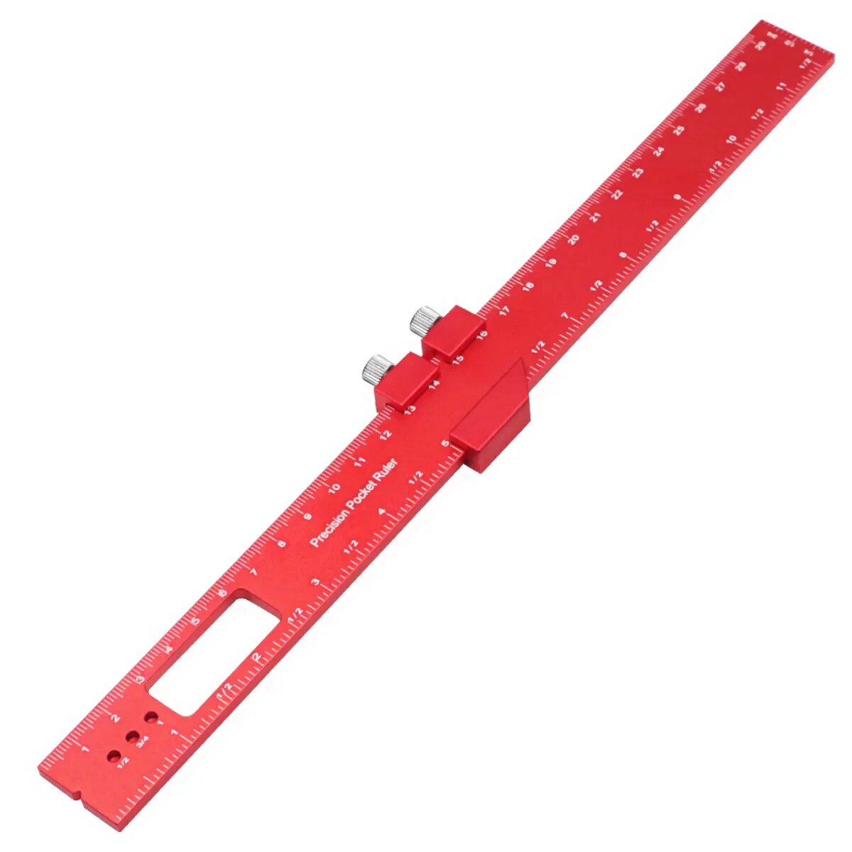 Алюминиевая линейка FNICEL Pocket Ruler, 300mm, красная
