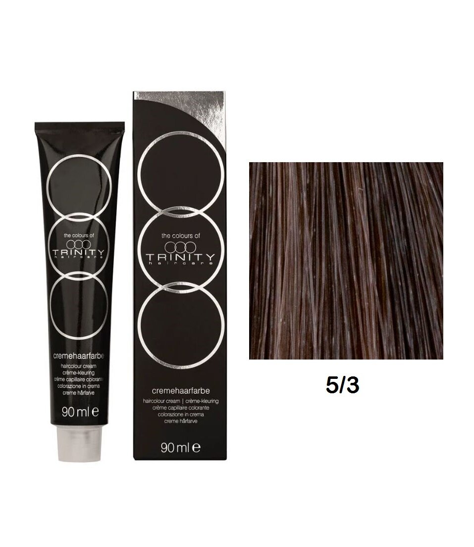 Trinity COT Тринити Стойкая краска с кератином 90 мл - COT 5/3 hellbraun gold Светло-коричневый золотистый