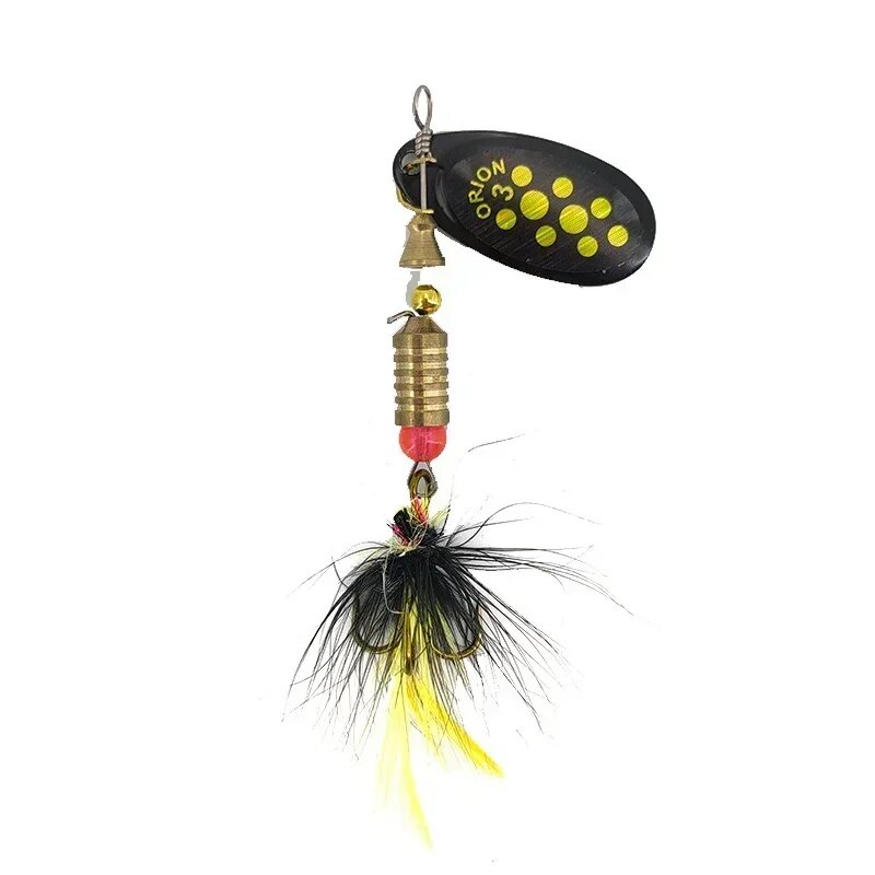 Спиннер, рыболовная приманка, ложка с блестками, металлическая вращающаяся жесткая приманка, воблеры Bass Pesca с перьями, 3,5 г/4,5 г/7 г/9 г/12 г