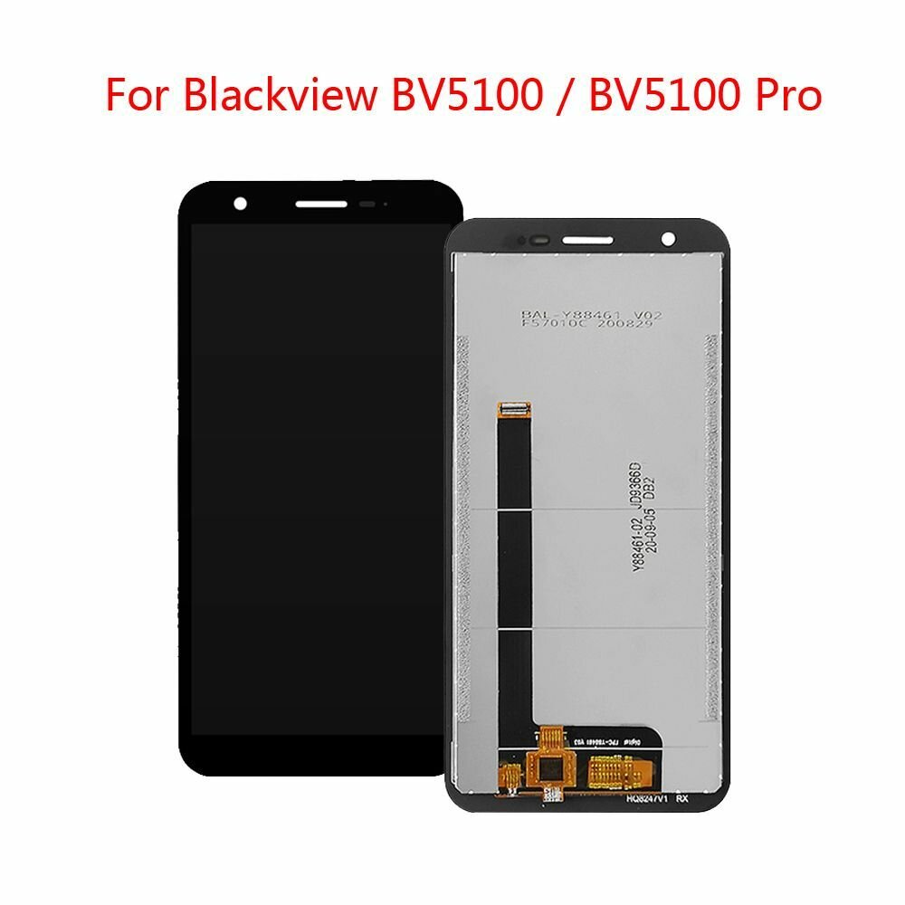 Дисплей для Blackview BV5100; Blackview BV5100 Pro Дисплей для в сборе с тачскрином Чёрный