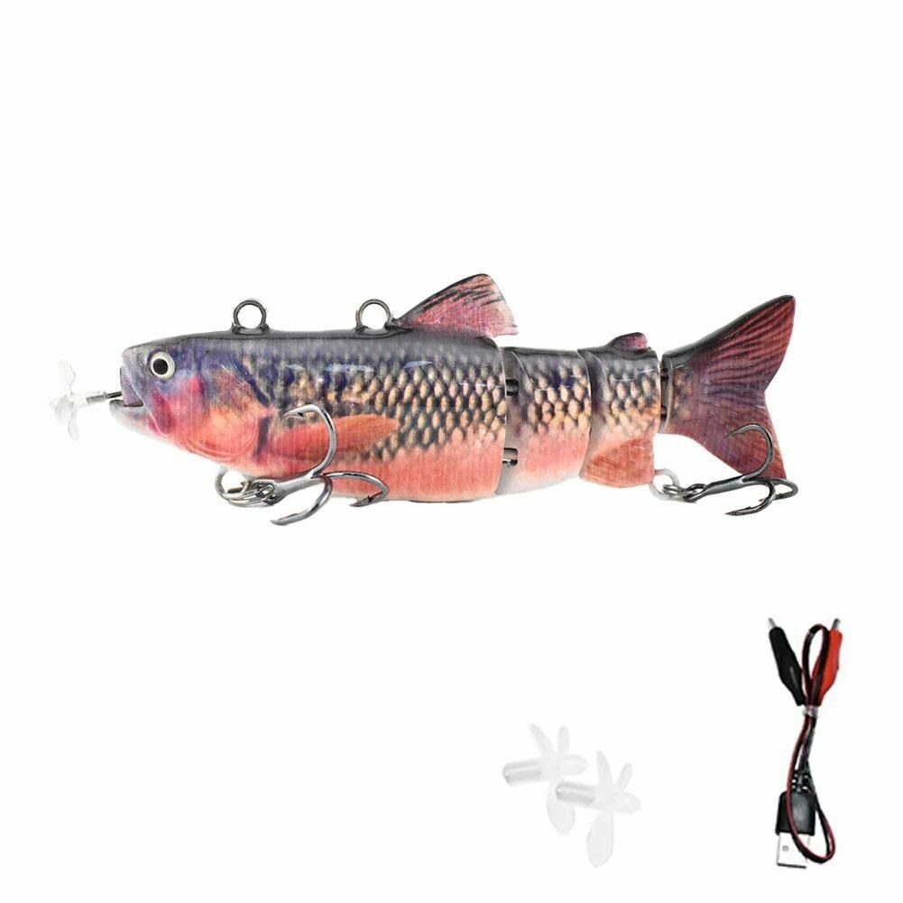 Роботизированная приманка для рыбалки, 3D дизайн, реалистичное движение, USB перезарядка