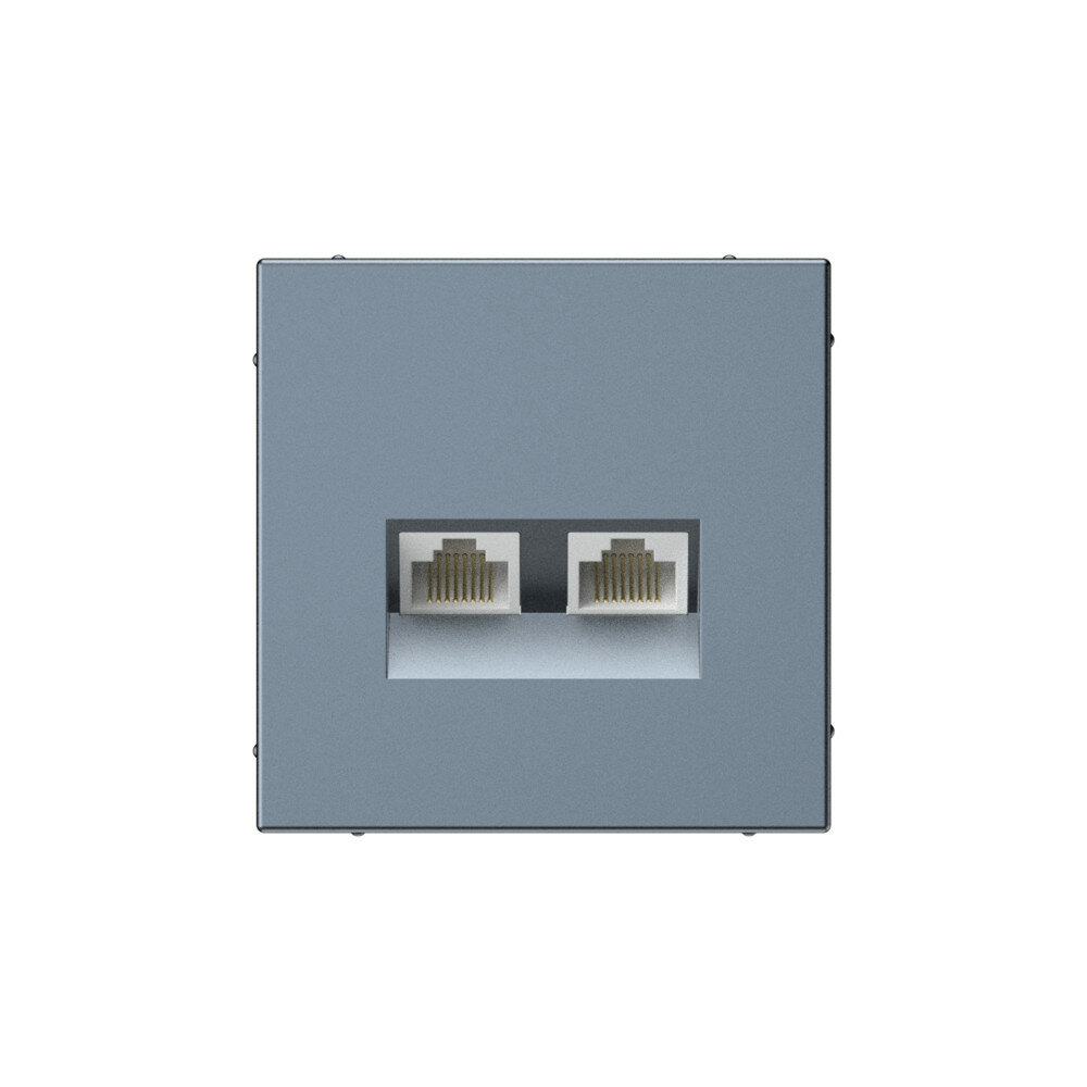 Systeme Electric ArtGallery Грифель Розетка двойная компьютерная RJ45+RJ45, кат. 5е, механизм, GAL000785