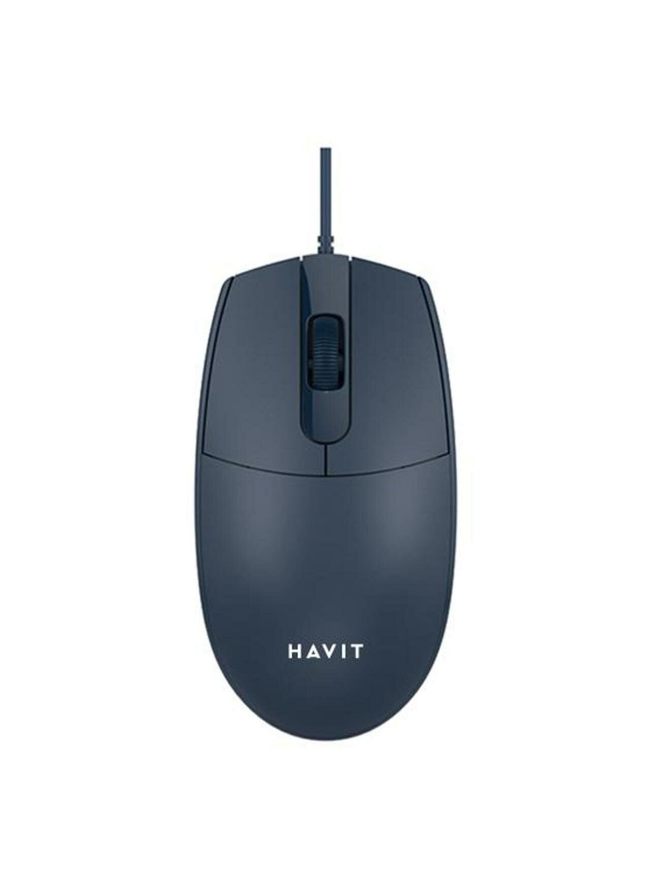 Мышь проводная Havit MS70 Blue