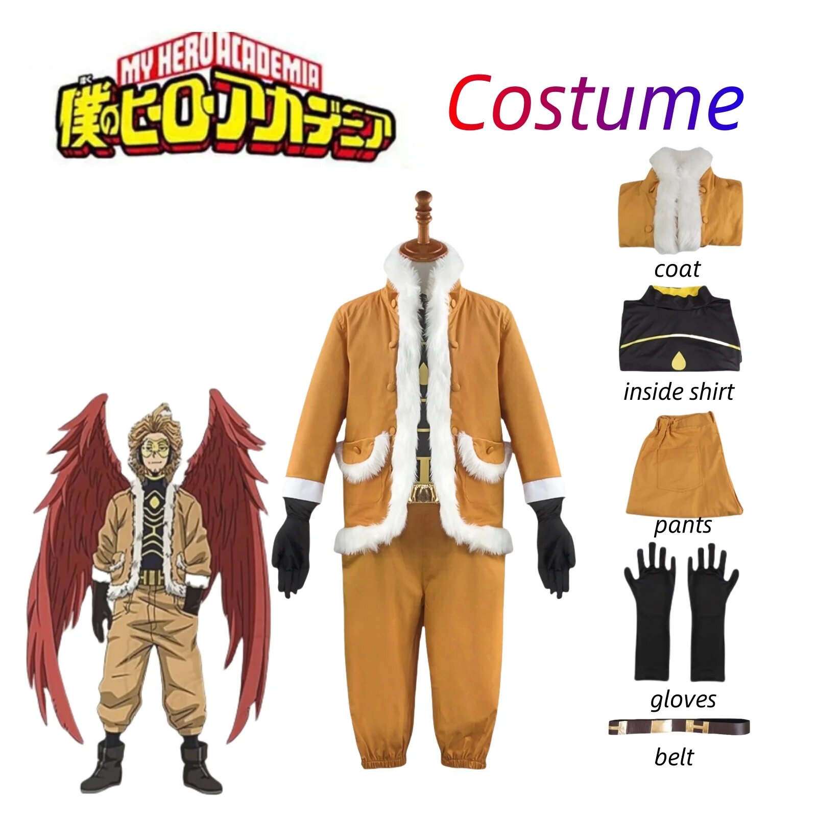 Косплей костюм Hawks из My Hero Academia М, costume