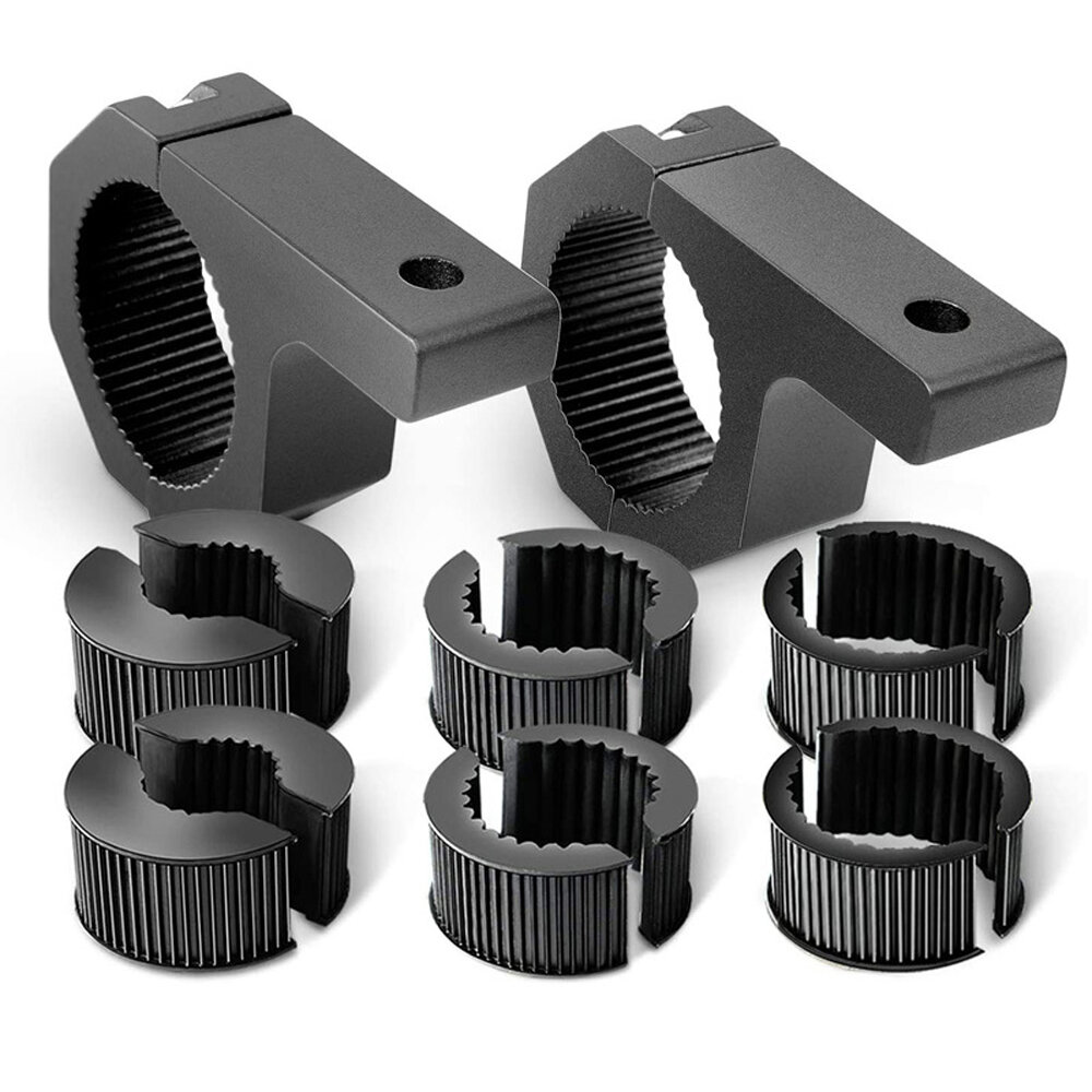 2 шт. кронштейна для крепления светодиодной балки для внедорожников, алюминиевые, для квадроциклов и мотовездеходов, подходят для рулей диаметром 1,0/1,5/1,75/2 дюйма и каркасов безопасности.