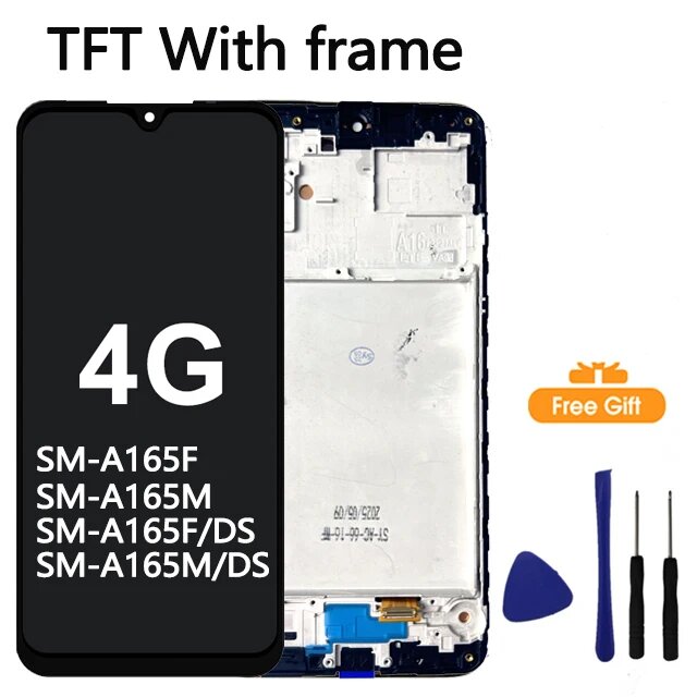 AMOLED дисплей для Samsung Galaxy A16 4G 5G ЖК-дисплей с цифровым преобразователем сенсорного экрана в сборе для Galaxy A16 5G Замена дисплея