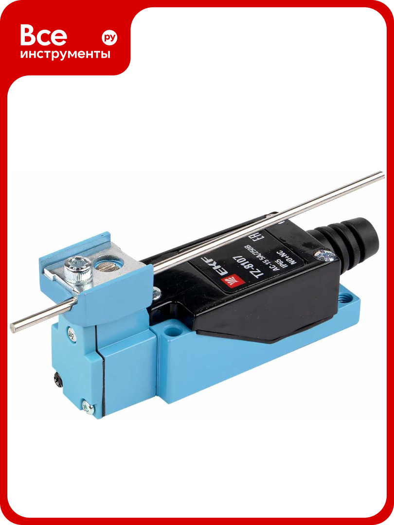 Концевой выключатель EKF PROxima TZ-8107, пластик-металлический корпус, степень защиты IP65, для 380 В, один контакт