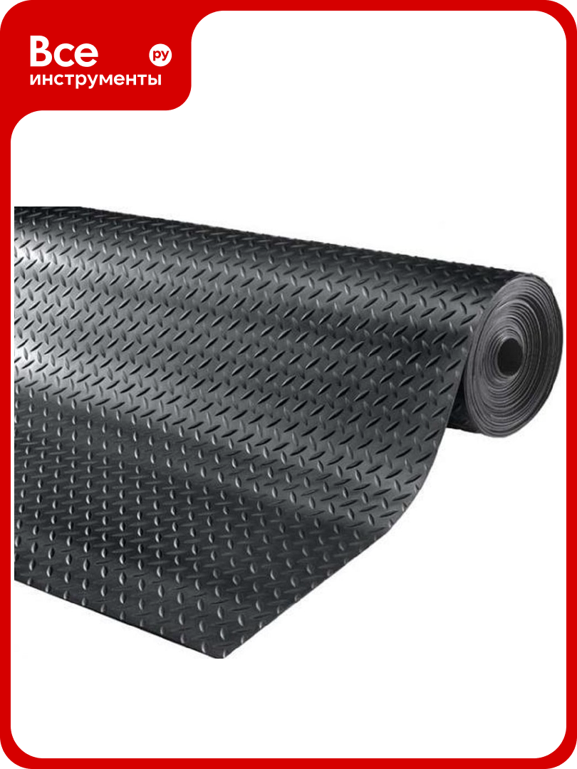 Резиновое рулонное покрытие ComeForte Елочка 1,2х10 м Diamond Rubber СС002779