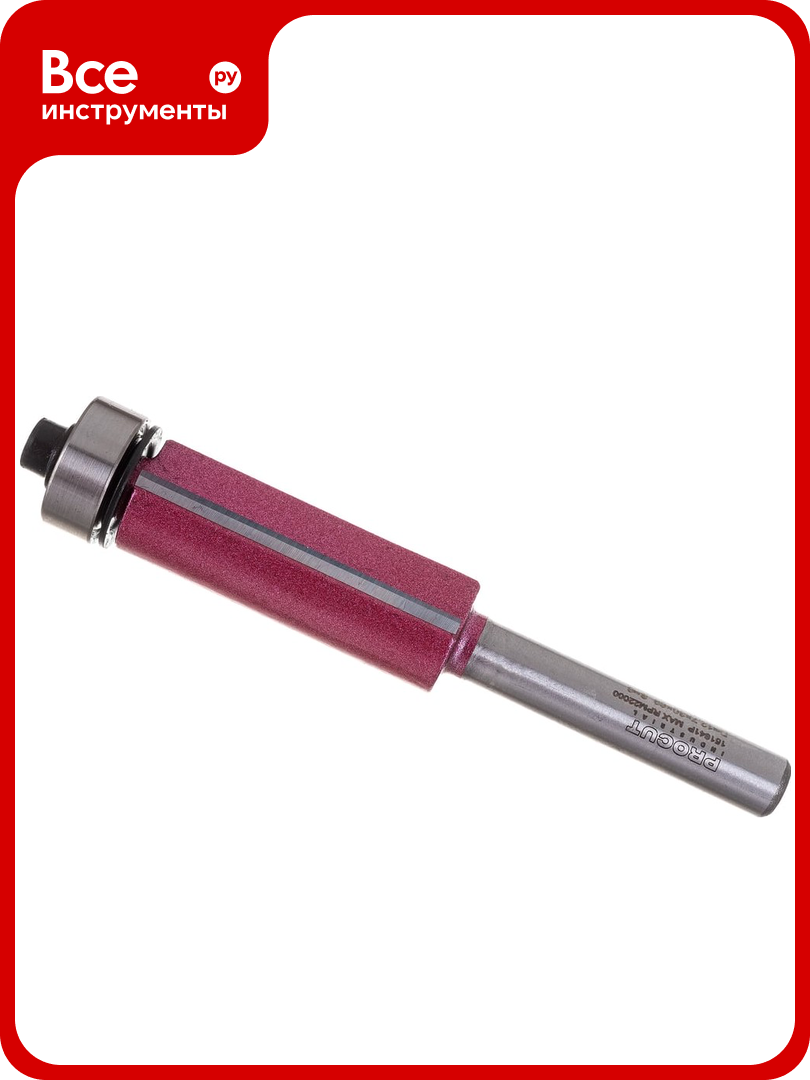 Фреза обгонная кромочная (12.7x30x75 мм; Z2; хв-к 6 мм; нижний подшипник) PROCUT 151641P