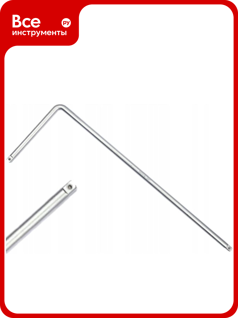 Вороток L‑Типа 1/2 дюйма YATO YT‑12445, г‑образный профессиональный, изготовлен из CrV с сатинированным покрытием