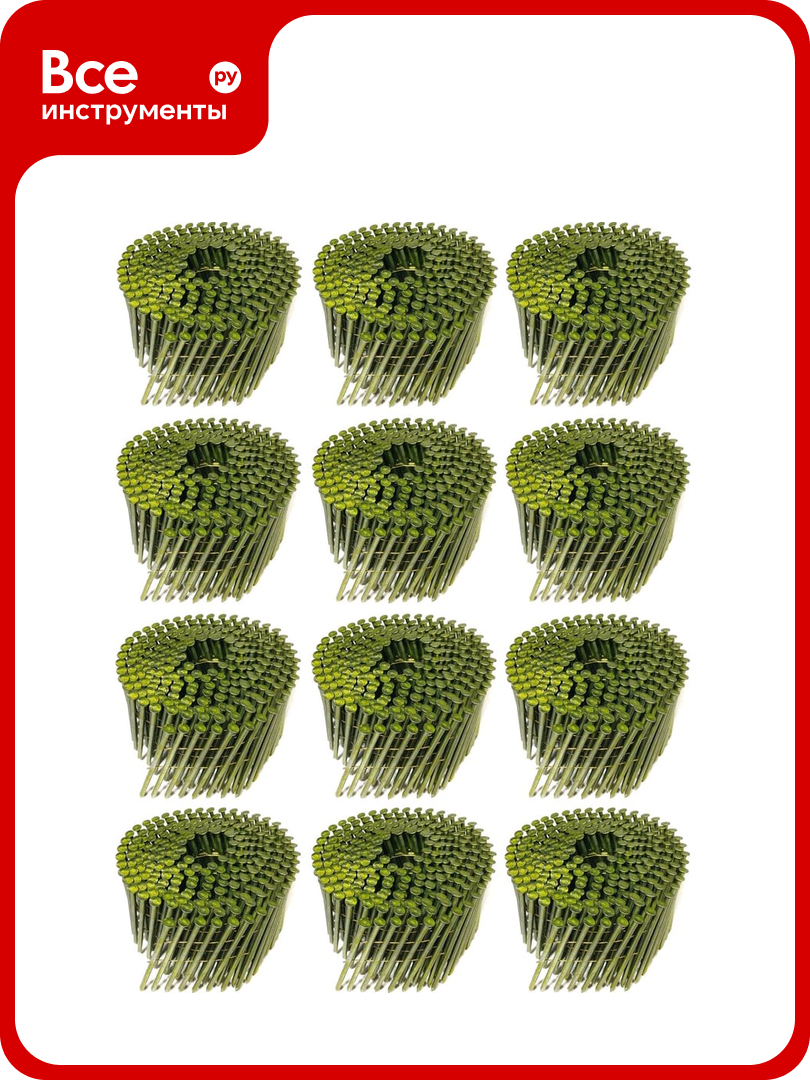 Барабанные гвозди Кордленд. Ø 3,4 мм, длина 120 мм, Ø шляпки 8 мм, гладкие GVB-00049.12 2160 шт