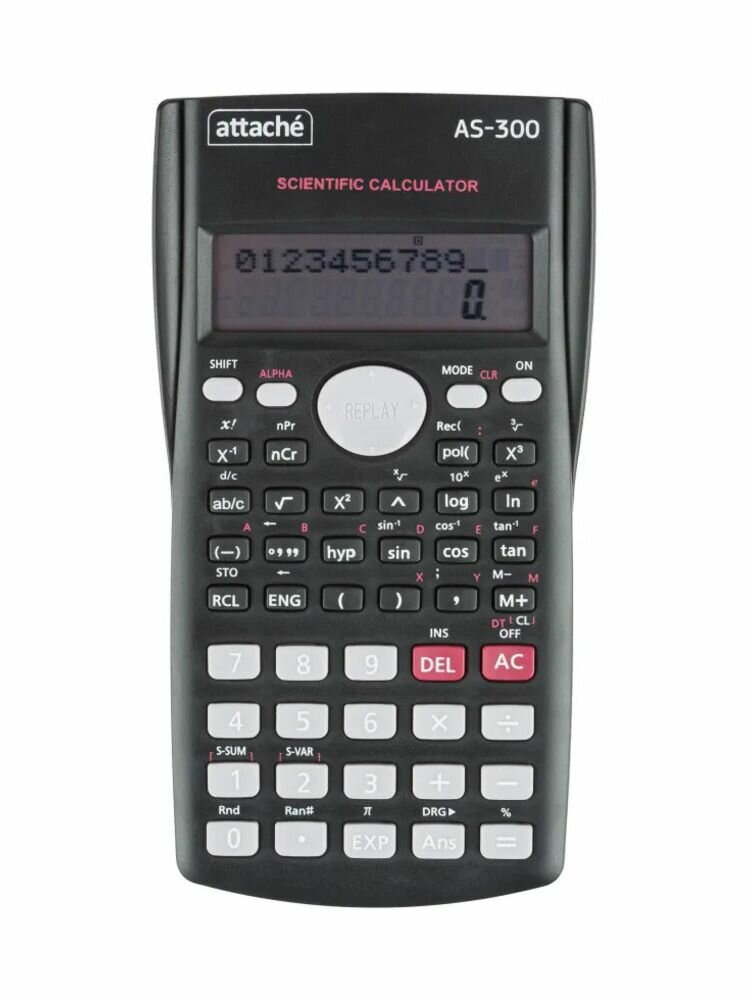 Attache Калькулятор научный AS-300 10 разрядный, темно-серый