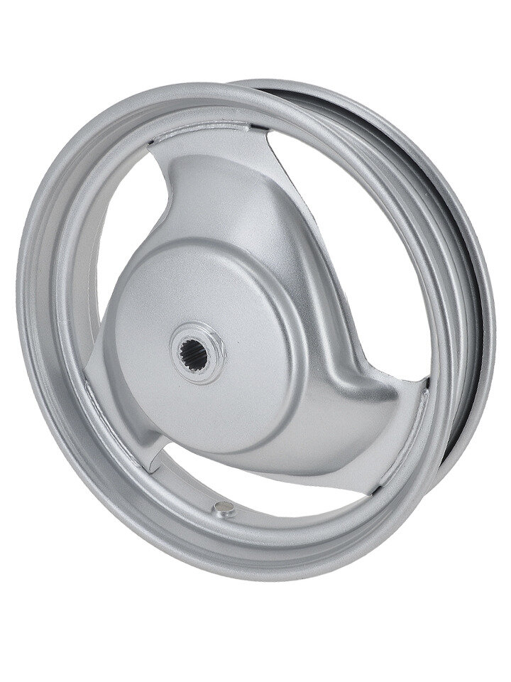 Диск колеса 10"задний (2,15х10, серебристый, под колодки 108 мм,16 шлицов) для скутера Honling 125T-5 (Prestige)