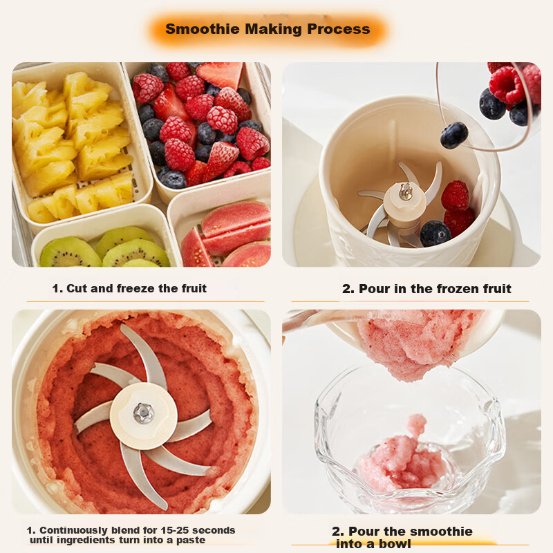 SUPOR Automatic Ice Sand Machine Home Ice Sand Machine Ice Crusher Mixer Milk Tea Shop Ice Breaking Machine Ice Cream DIY Homemade Machine Cooking Machine IC01