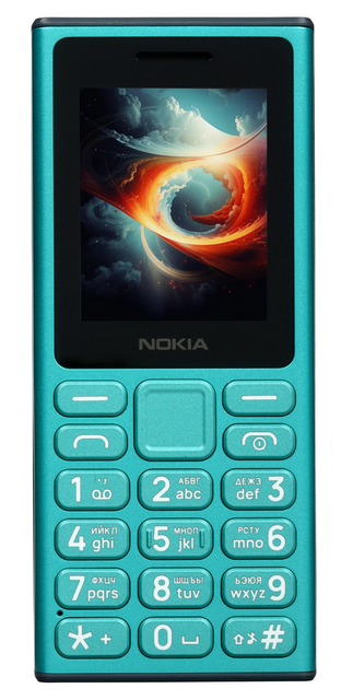Мобильный телефон Nokia 125 (2024) DS, 2 SIM, экран 2", 1000 мА*ч Зеленый