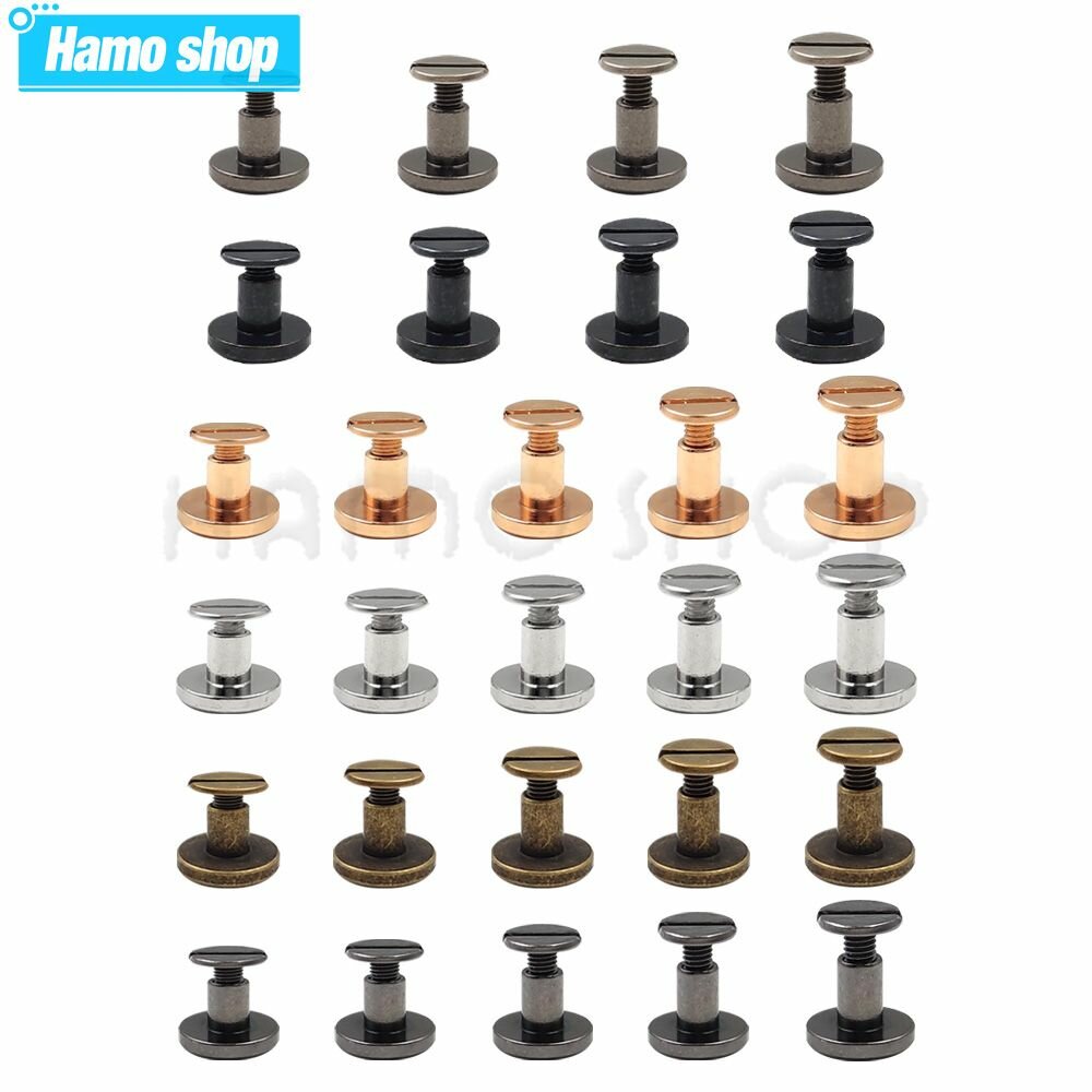 Ременной винт 4-10 мм болт для ремня,10-12 шт, для сумки, замена клёпкам, одежды, обуви, фотоальбомов