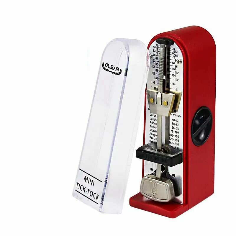 Портативный механический метроном с цифровым счетом 11x5,2x3,5 см-.