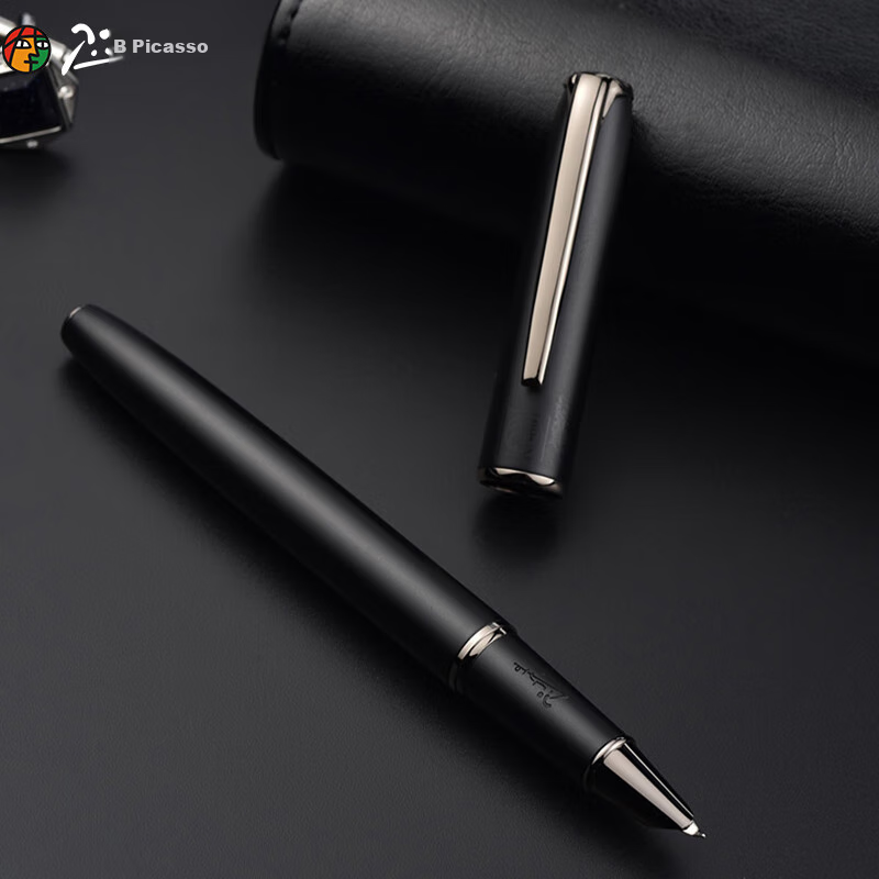 Pimio Art Pen Bent Nib Calligraphy Fountain Pen for Men and Women Adults Students Writing Pen Fine Nib 0.7mm 916 Twilight Grey