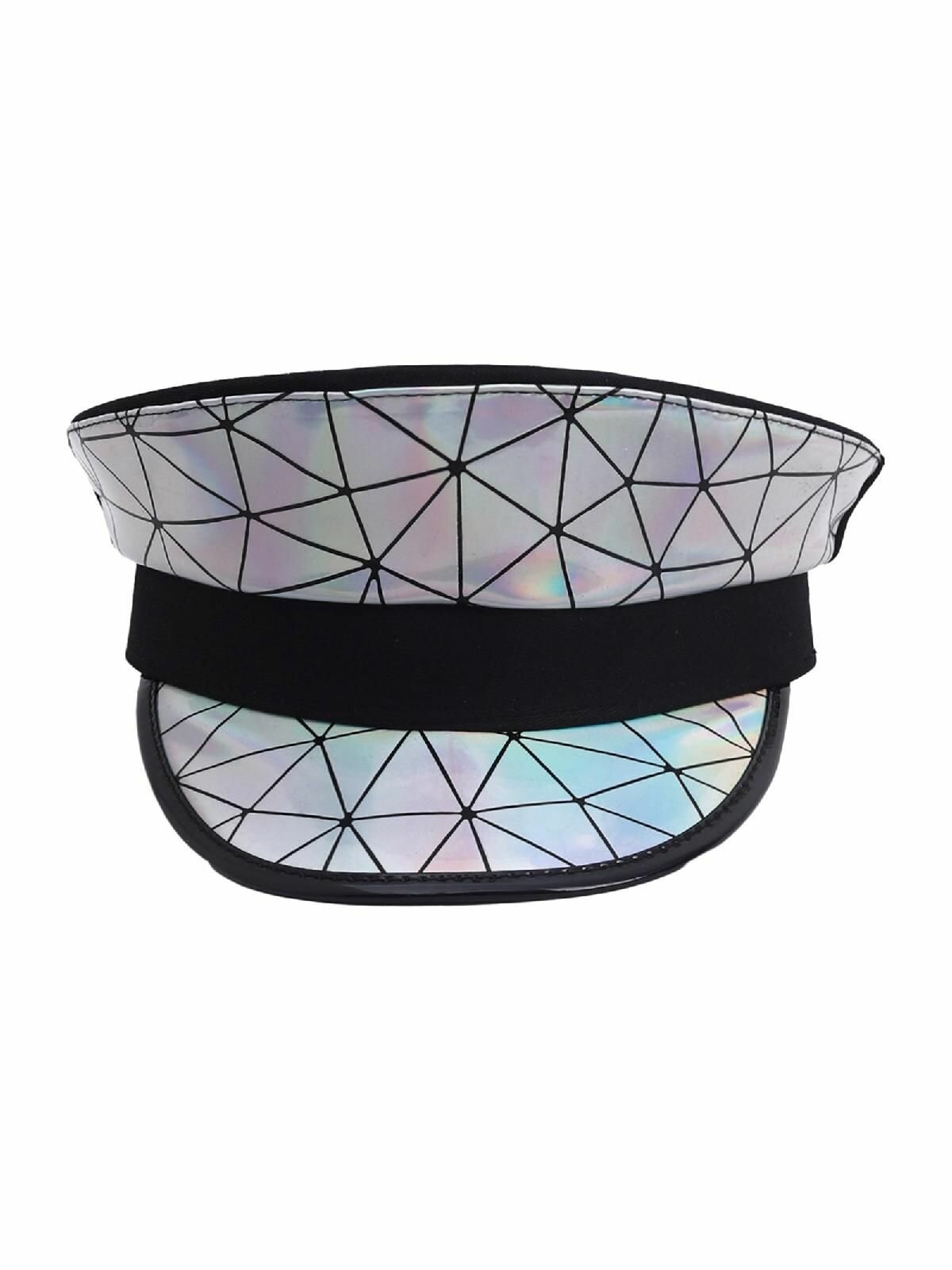 Военная фуражка с серебристым блеском