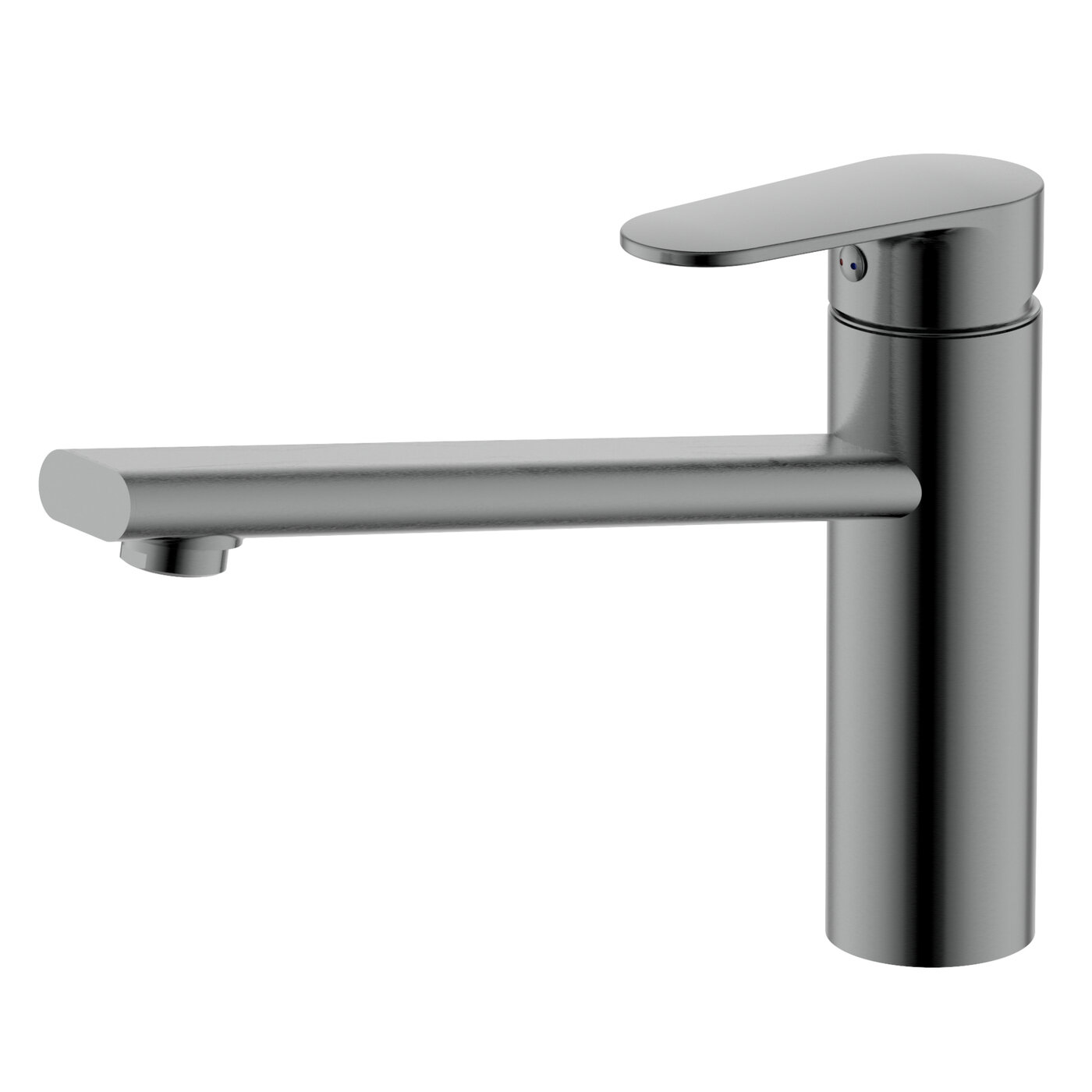 Смеситель для кухни Акватек Ника AQ1880BGM оружейная сталь