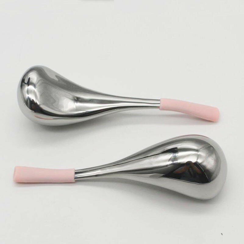 Ложка для льда, для красоты лица, нержавеющая сталь, массажер для глаз, холодный компресс