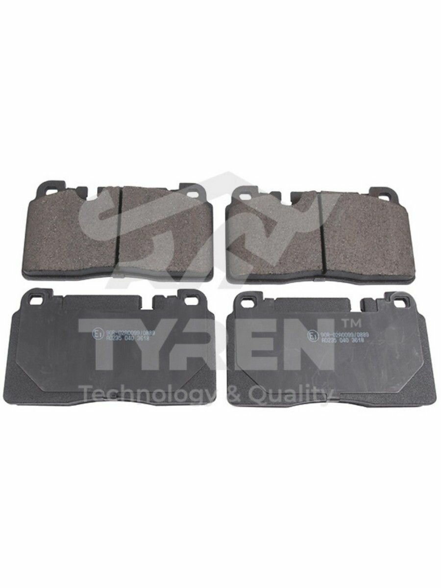 Колодки тормозные дисковые передние для а/м AUDI A6, A7, Q5; PORSCHE Macan, TYREN TYR1222481