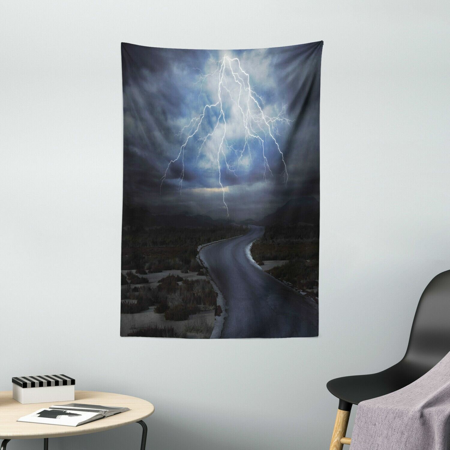 Гобелен Природа гроза над дорогой
