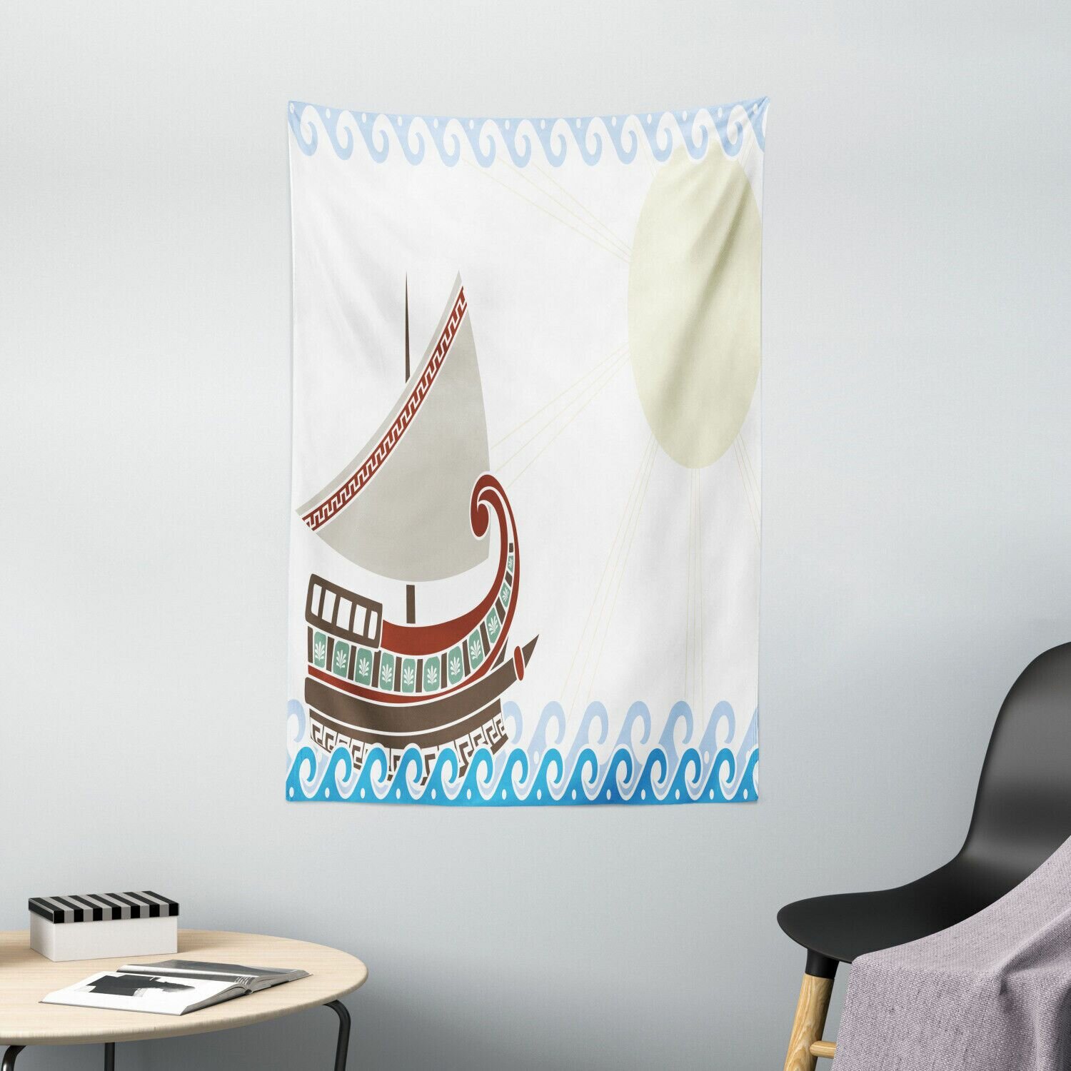 Гобелен Тога Партия украшает греческий корабль -lj