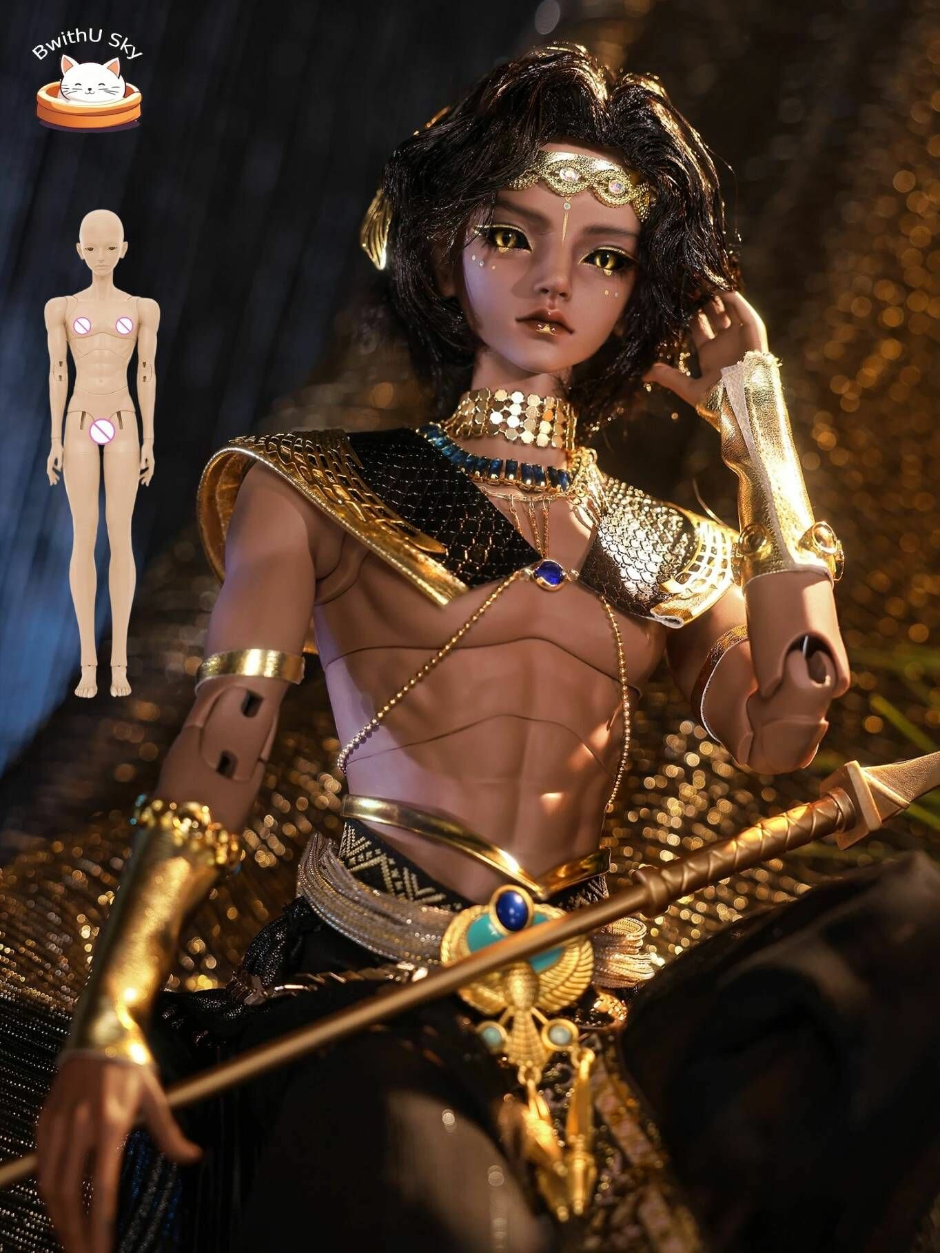 BwithUSky 1/4 Morty обнаженная кукла с нормальной кожей, без макияжа, без аксессуаров