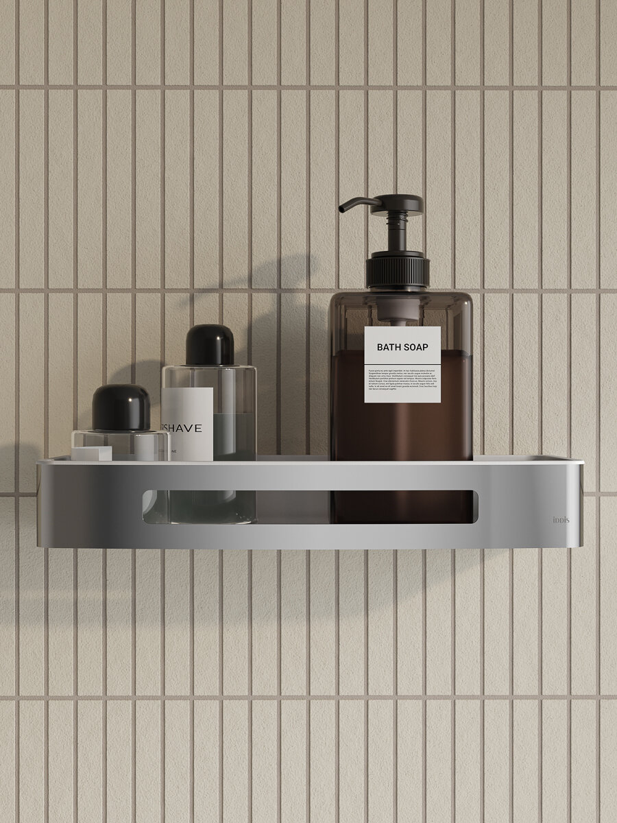 Полка IDDIS Optima Home SHE10SPi44 нержавеющая сталь, полированная