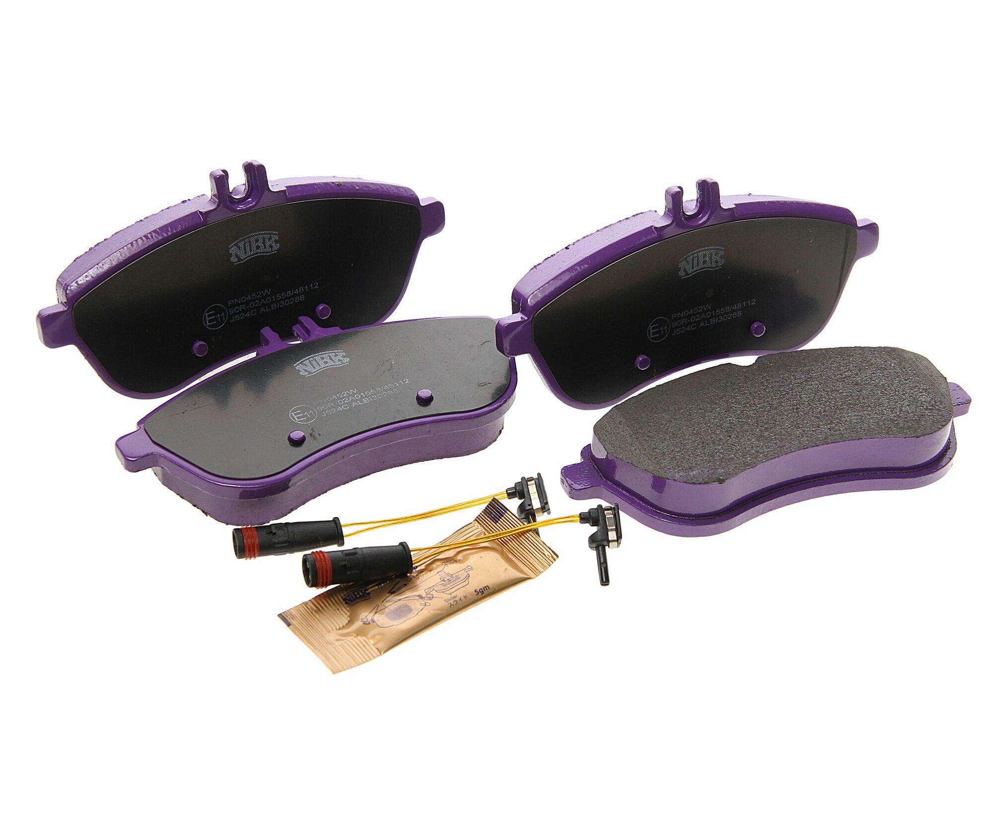 Колодки тормозные передние (4шт.) NiBK Арт. PN0452W / MERCEDES W204