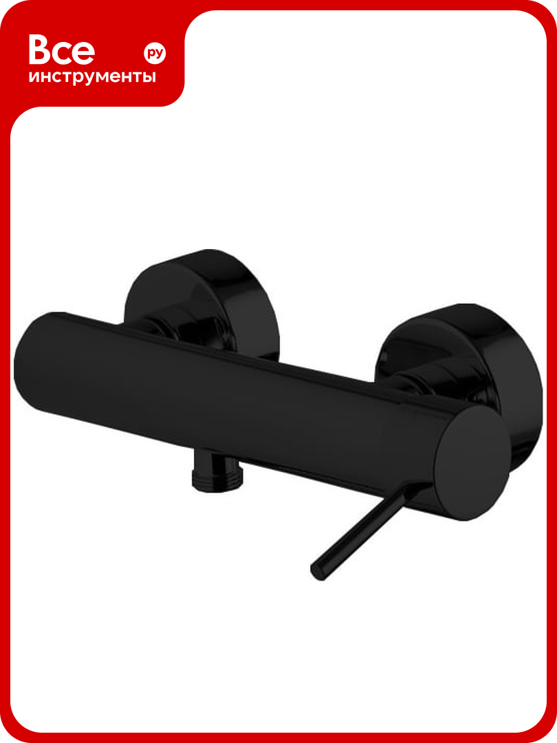 Смеситель для душа Fima Carlo Frattini Spillo Up внешнего монтажа без ручного душа, чёрный матовый F3035/1NS