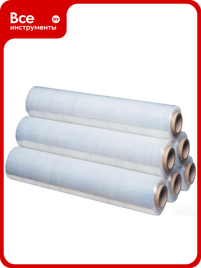 Стрейч-пленка для ручной упаковки ООО Комус первичное сырье, 23 мкм, 50 см, ручной упаковки вес