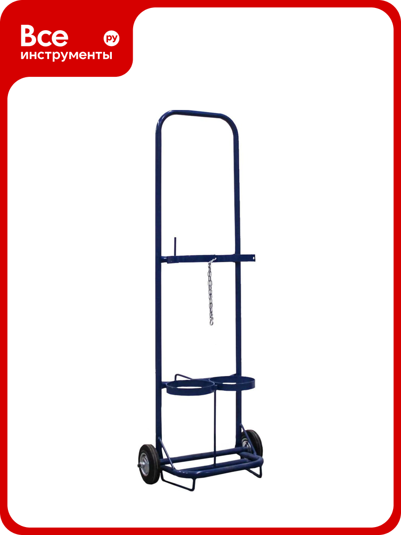 Тележка REDIUS ПГУ-10А ручная двухколесная со стальной рамой и рукояткой для транспортировки грузов