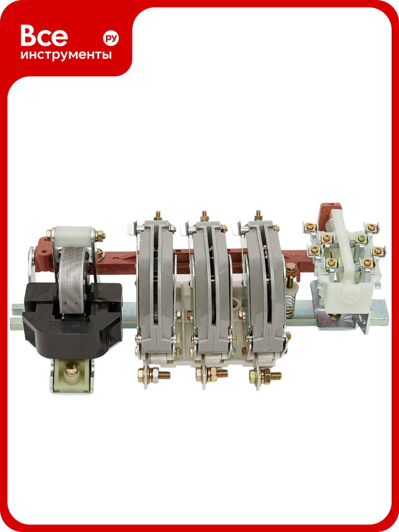 Электромагнитный контактор Электротехник КТ-6023Б 160А, 380В, 2з и 2р, 3 полюса силовой для соединения трубопроводов