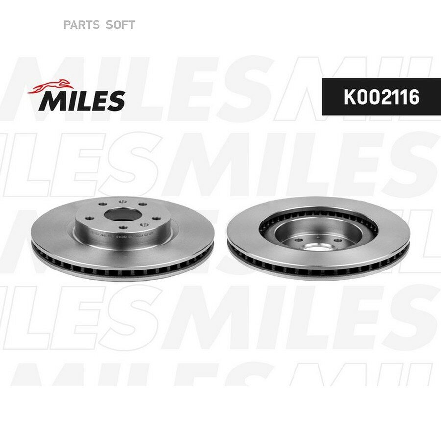MILES K002116 Диск тормозной CHERY TIGGO (T11) 03.02- 1.6 - передний ()