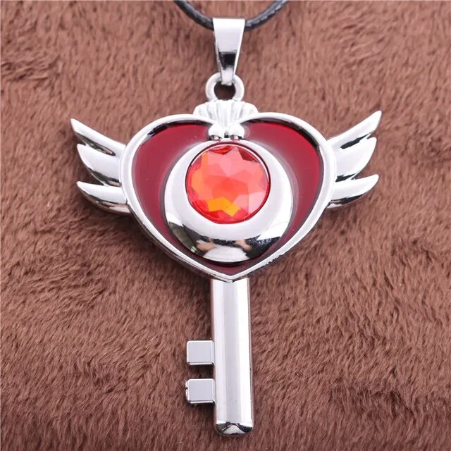 Серебряное ожерелье кулон Captor Sakura