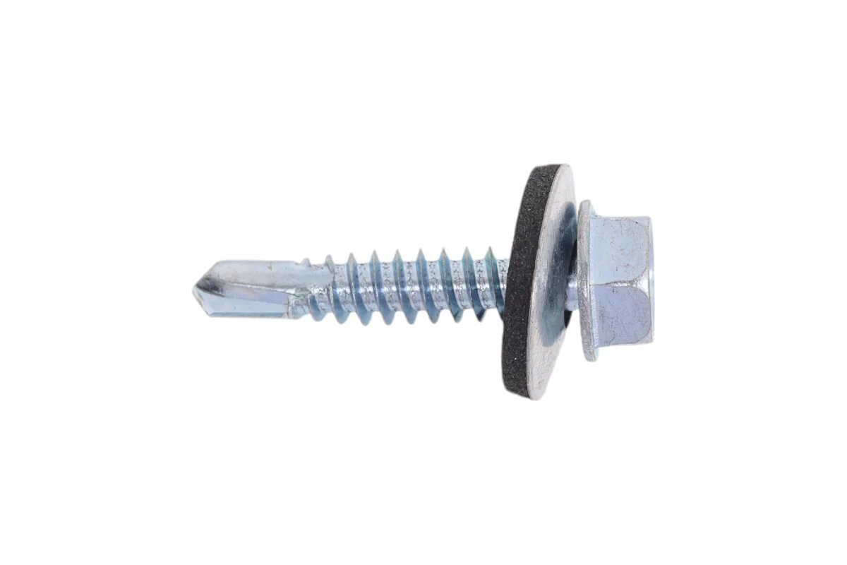 STEELREX Саморез для крепления кровли 6,3x32 цинк сверло кор, 200 шт, упаковка