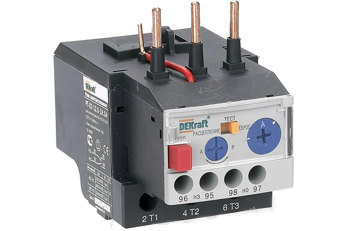 DEKraft Реле электротепл. РТ-03 для конт. 25-32А и 12.0-18.0А, 23120DEK 1113720