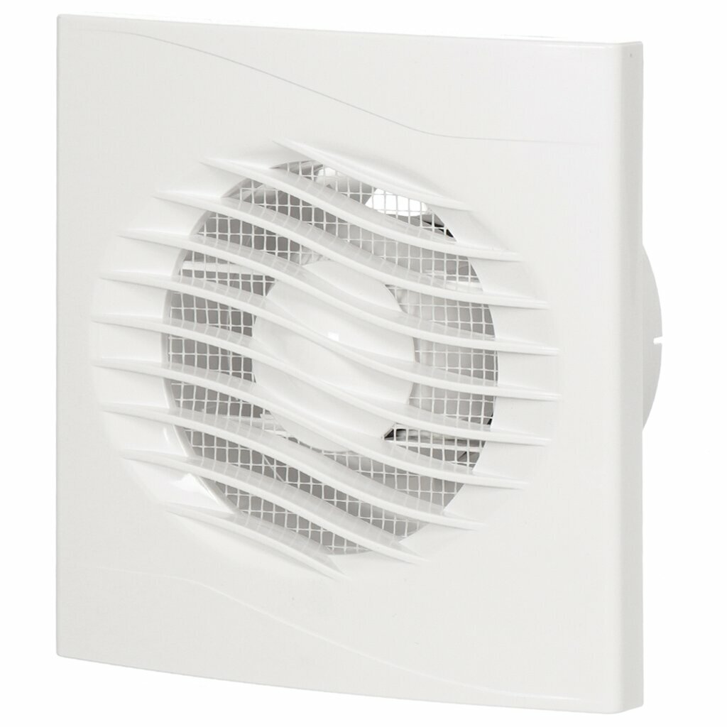 Вентилятор вытяжной настенный, Viento, установочный диаметр 100 мм, 13 Вт, 130 м³/ч, Волна, В100С