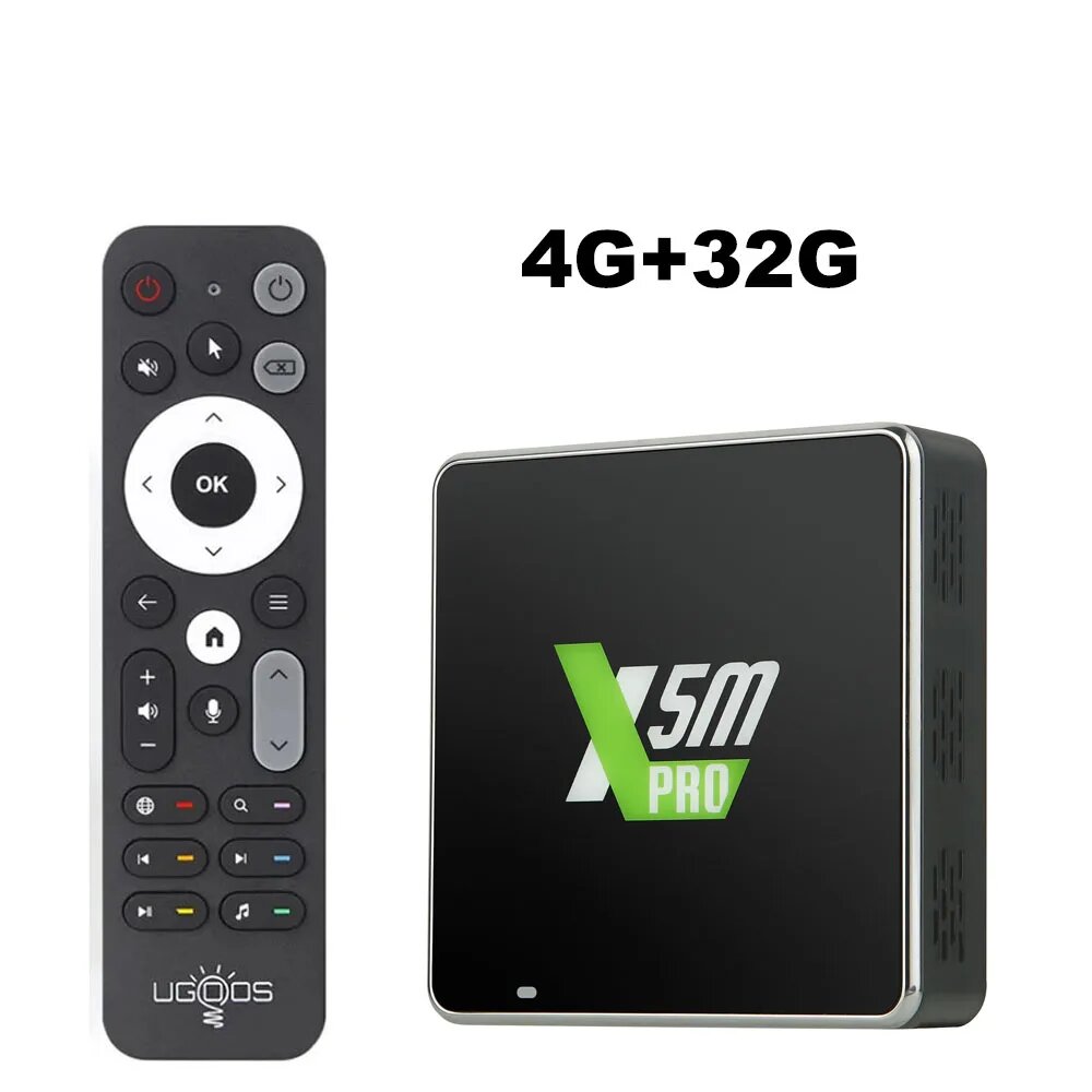 UGOOS X5M PRO ТВ приставка Android 14 4/32 ГБ Американская вилка