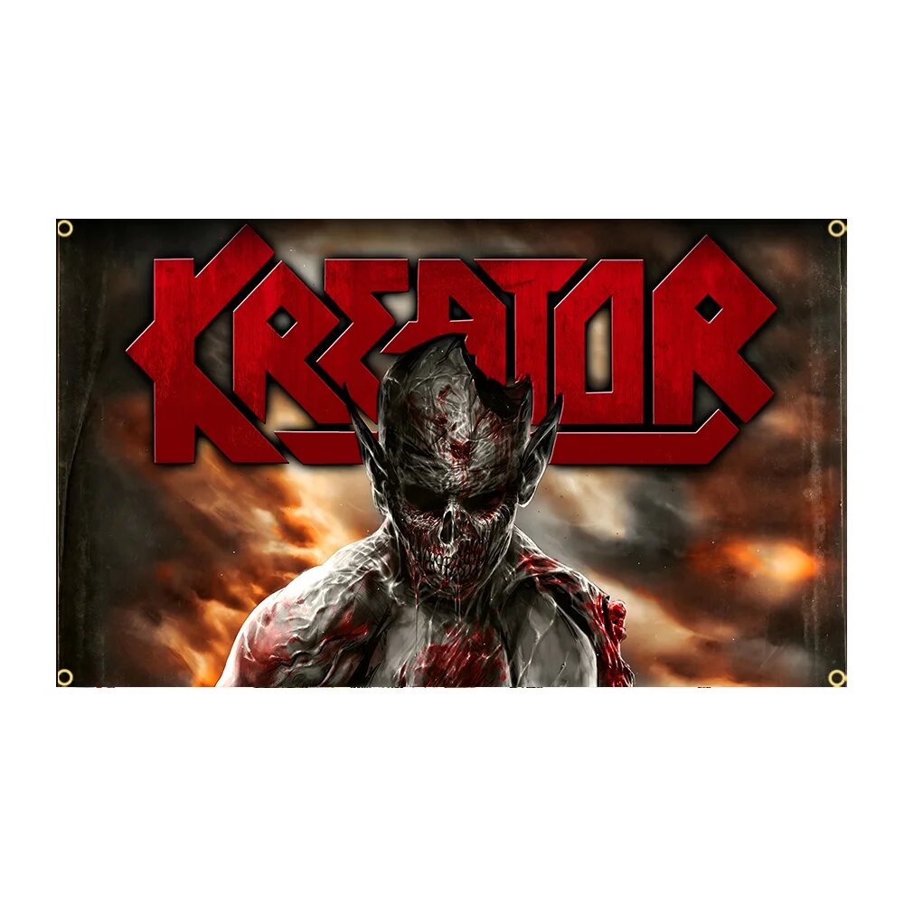 DIY Kreators Rock Band Флаг из полиэстера