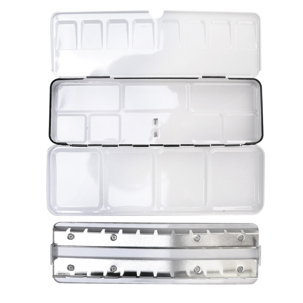 Жестяная коробка для акварели, черная, противоскользящая, 24 цвета, твердый пигмент, чехол для рисования